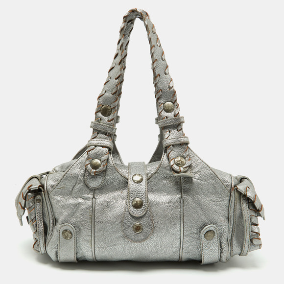 Chloe | Bags | Chloe Silver Leather Silverado Satchel | Poshmark